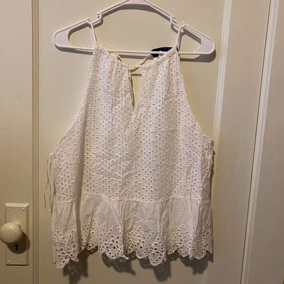 Blue Rain | Tops | Blue Rain Eyelet Peplum Top | Poshmark